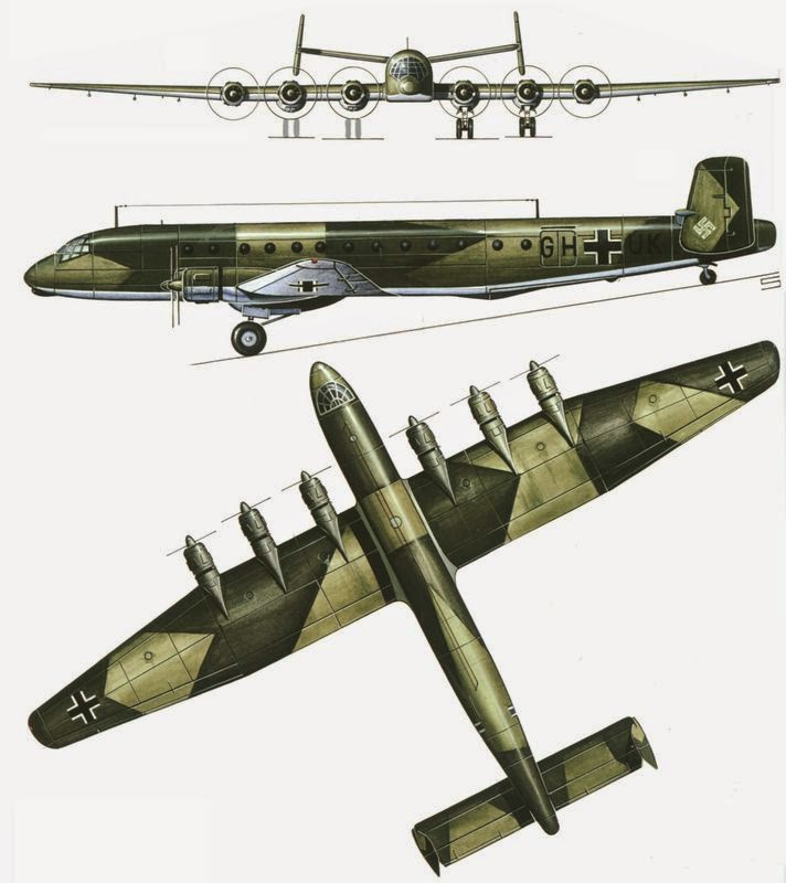 World War II in Pictures: Junkers Ju 390 "Amerika Bomber"