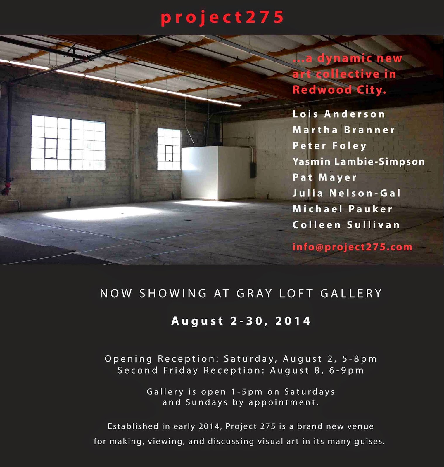 Gray Loft Gallery: Project 275 Opens @ the Gray Loft Gallery