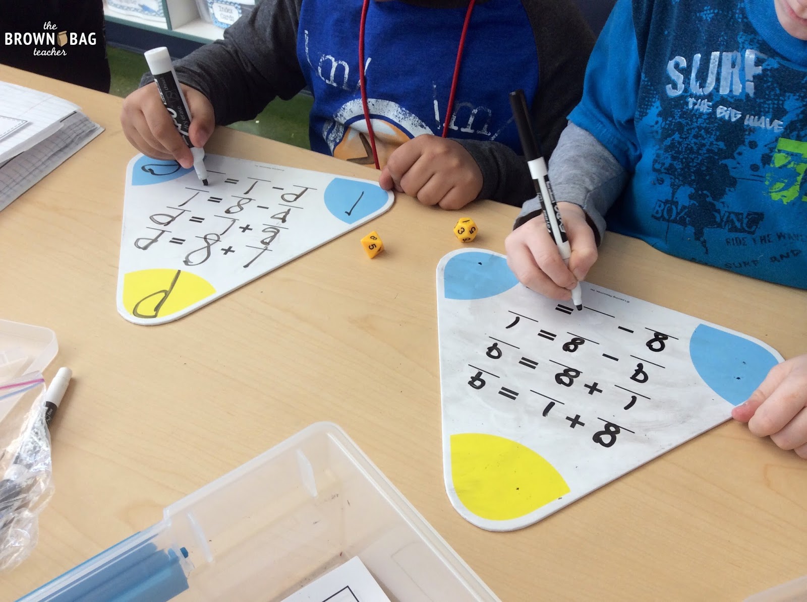 Differentiating Math Centers with Dice