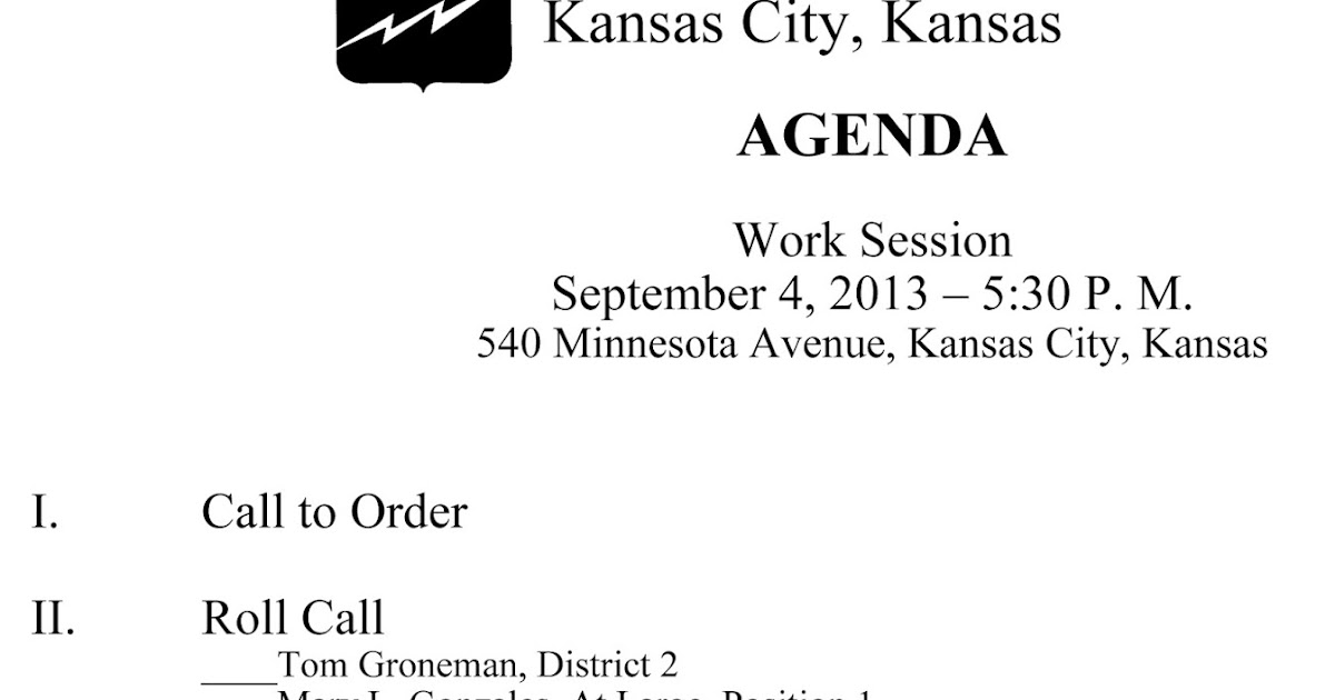 Kansas City Kansan: AGENDA: Sept. 4 BPU work session Kansas City Kansan: AGENDA: Sept. 4 BPU work session