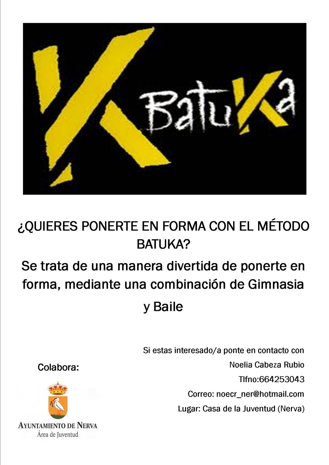 nerva: CURSO DE BATUKA nerva: CURSO DE BATUKA
