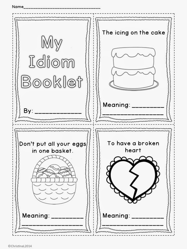 The Best of Teacher Entrepreneurs: Language Arts - "Idioms: Worksheets ...
