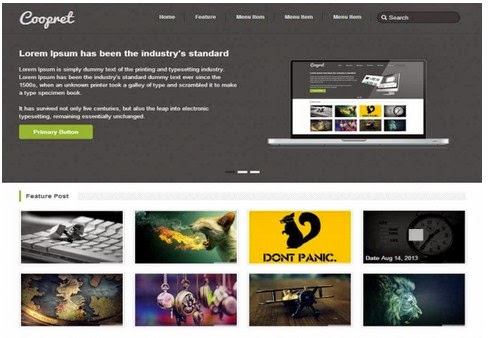 Best Gallery style Responsive blogger template - Template24