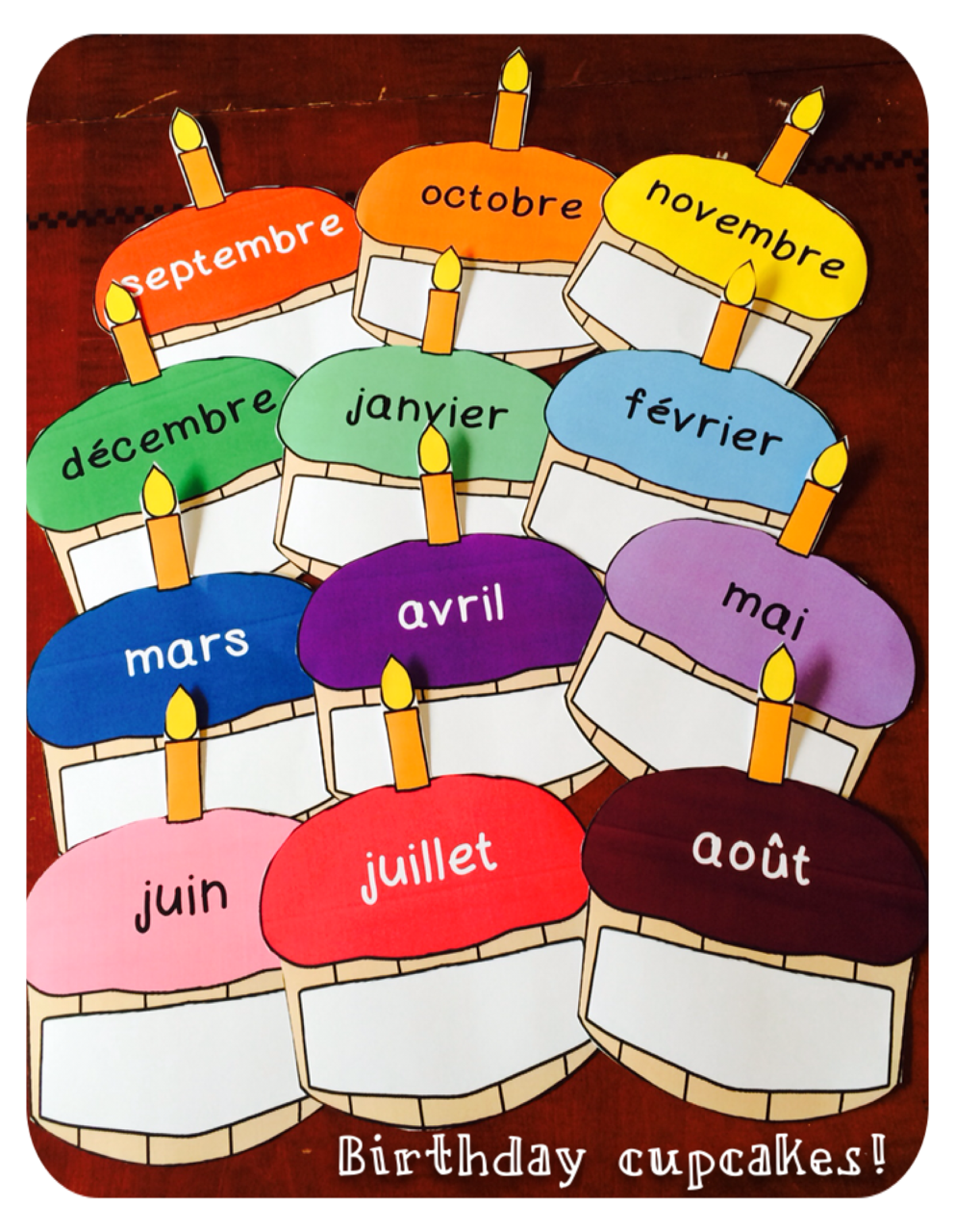Birthday Cupcakes Primary French Immersion Resources birthday-cupcakes-primary-french-immersion-resources