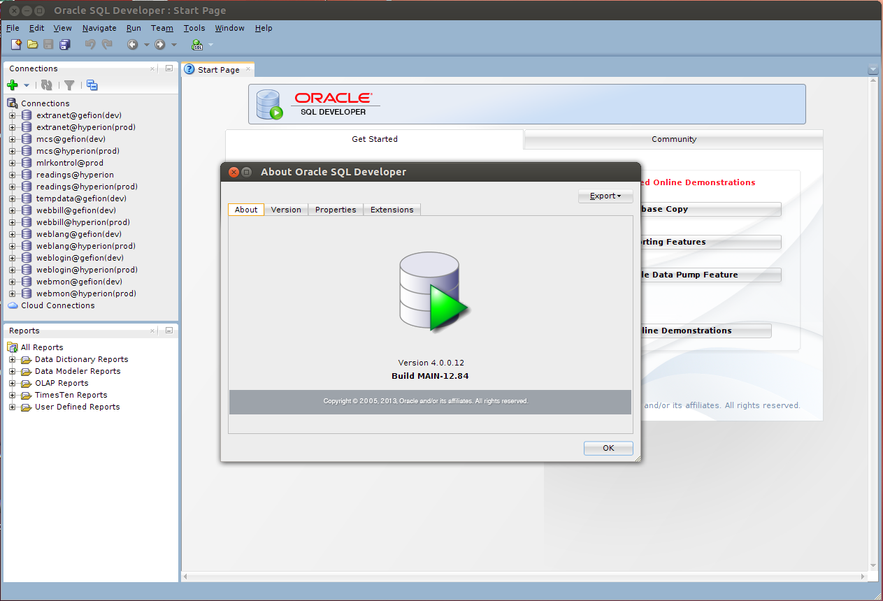 Oracle SQLDeveloper 4 on Debian/Ubuntu/Mint Oracle SQLDeveloper 4 on Debian/Ubuntu/Mint
