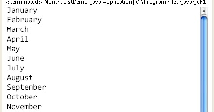 How to display or get list of months names in Java ?. | Learn Java by Examples