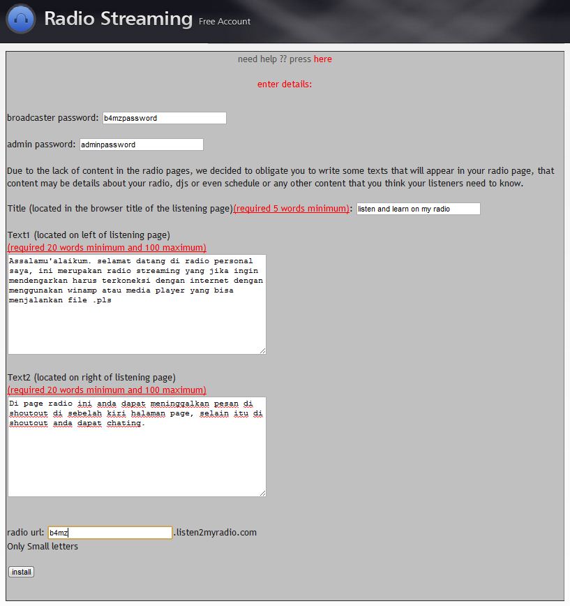 Membuat Radio Streaming Sendiri – NahlCode Membuat Radio Streaming Sendiri – NahlCode