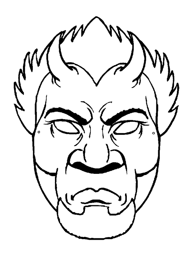 MASCARAS DE HALLOWEEN PARA COLOREAR - Imagui