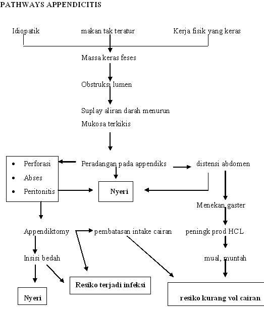 PATHWAY APPENDICITIS | Teguh Subianto