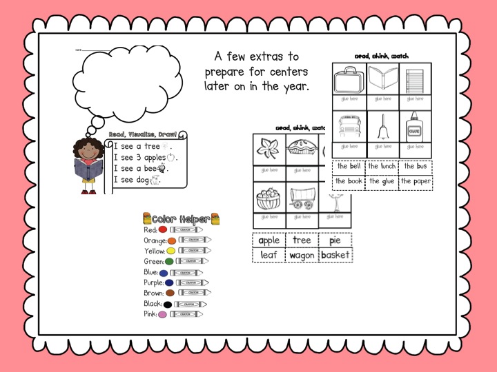 Literacy Centers for Kindergarten (and great for first grade too ...