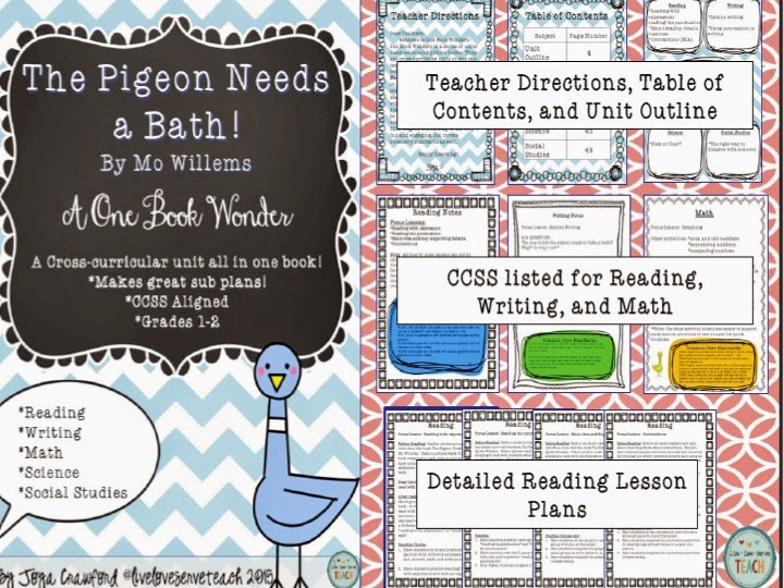 The Best of Teacher Entrepreneurs: The Pigeon Needs a Bath! Complete ...