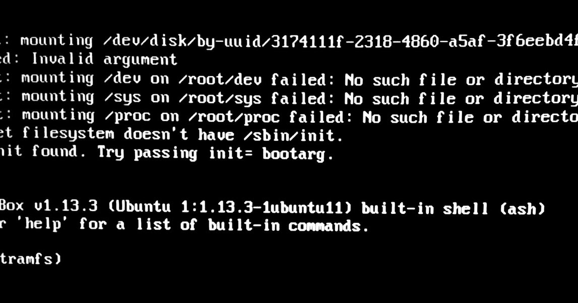 INITRAMFS error during boot in UBUNTU ~ DC Geek INITRAMFS error during boot in UBUNTU ~ DC Geek