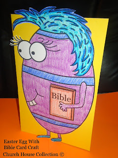 Church House Collection Blog: Easter Egg Bible Card Craft For Sunday School