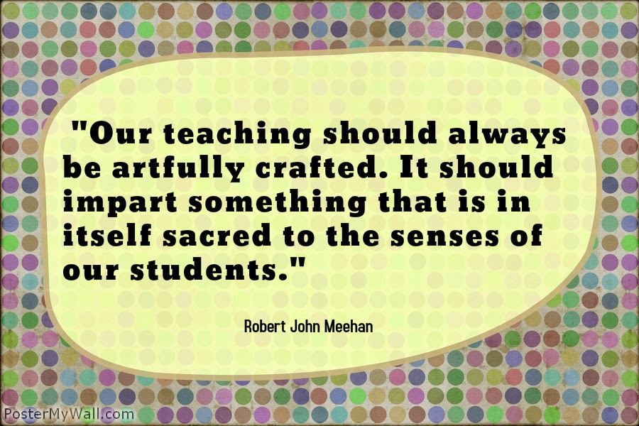 What teachers can be...: Although most would see them only as an ocean ...