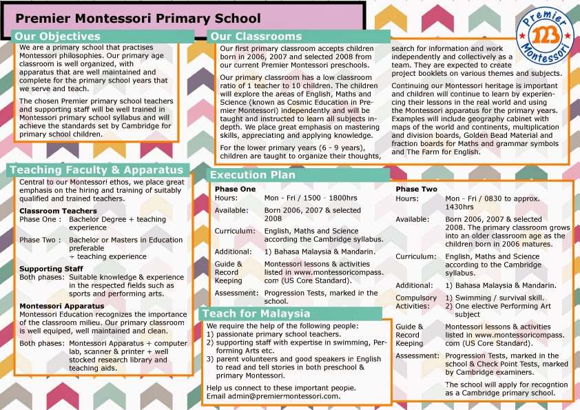 Premier Montessori: Introduction of Premier Montessori Primary Classroom