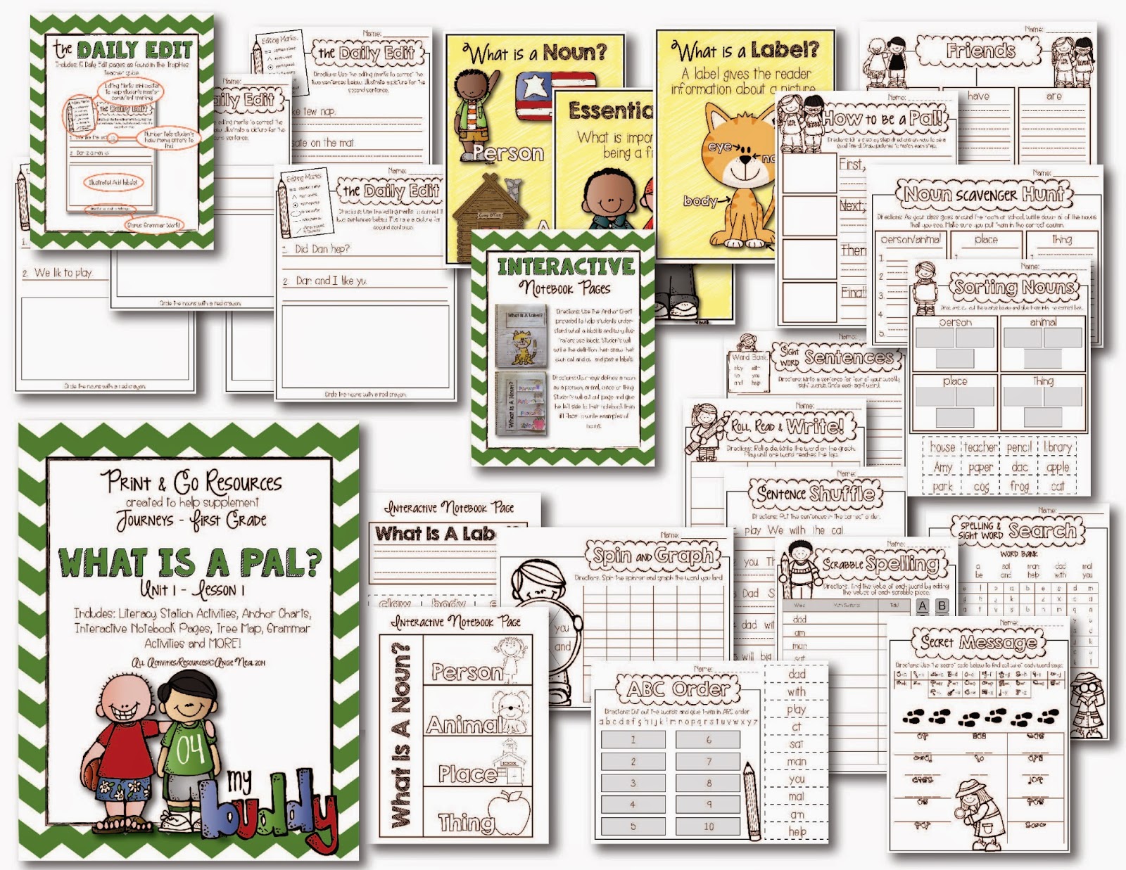 Fall Into First: Journeys Unit 1 Bundle!