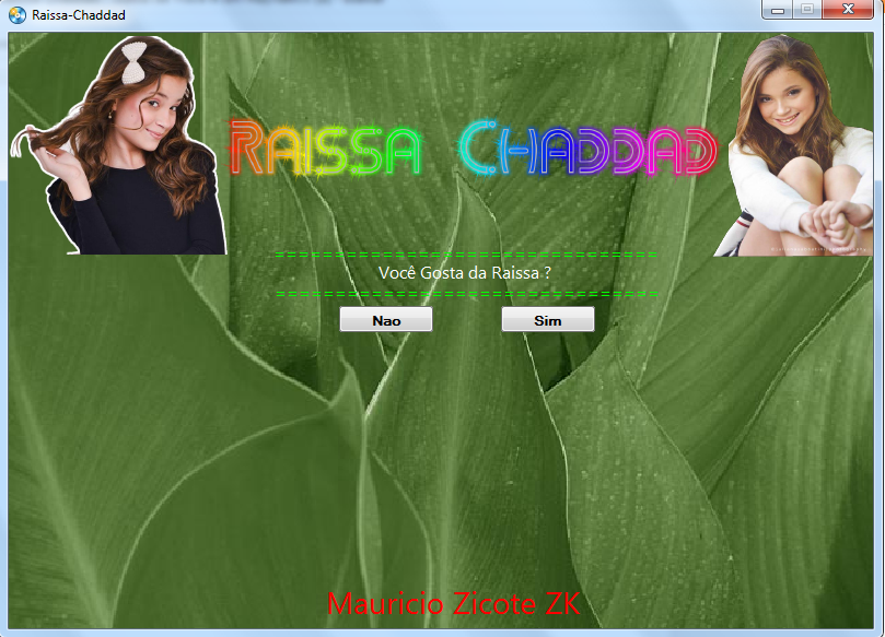 Raissa Chaddad - ZK: Raissa Chaddad - Saiba se Você é um Raynatico (a) - Baixar