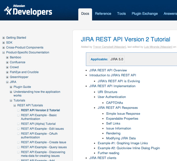 JIRA 5.0、REST APIとREST API Browser | AIRLife.net