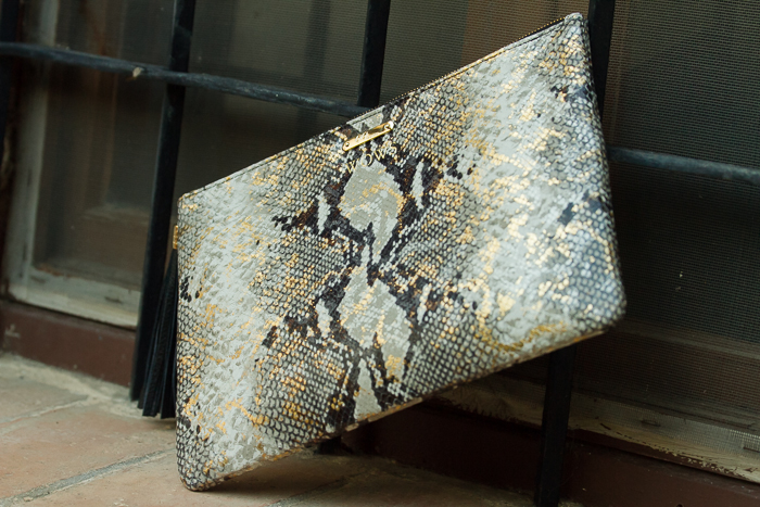 New In: Gigi New York Personalized Embossed Python Leather Clutch | With Or Without Shoes - Blog ...