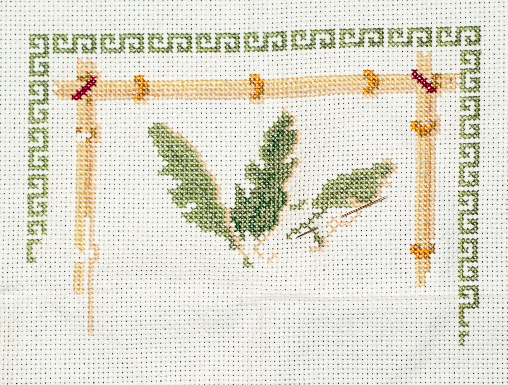 Committed Stitcher: Two Leaves