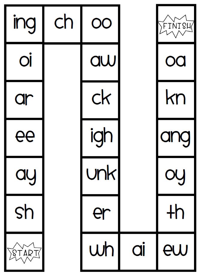 Phonics Gameboard - Classroom Freebies