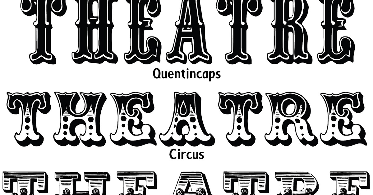 The Diary of a some day Theatre Designer: Fonts