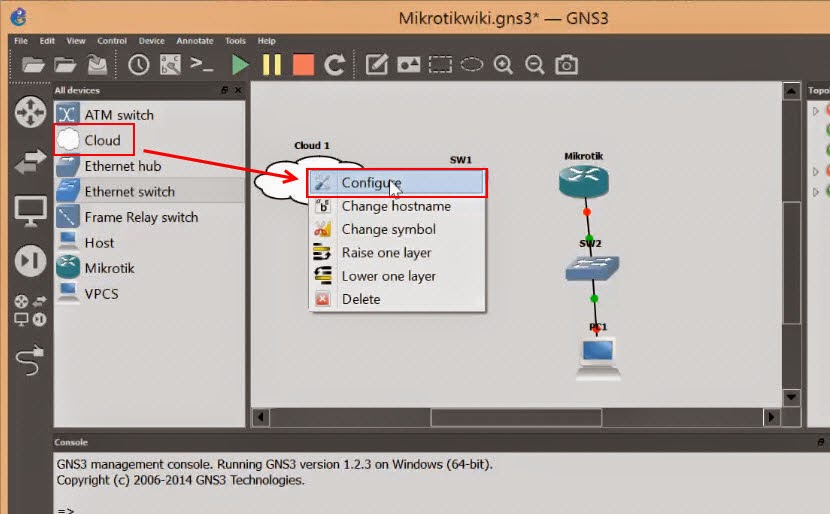 Cara Mengkoneksikan Mikrotik GNS3 VirtualBox ke Winbox dan Internet - Kumpulan Tutorial Mikrotik ...