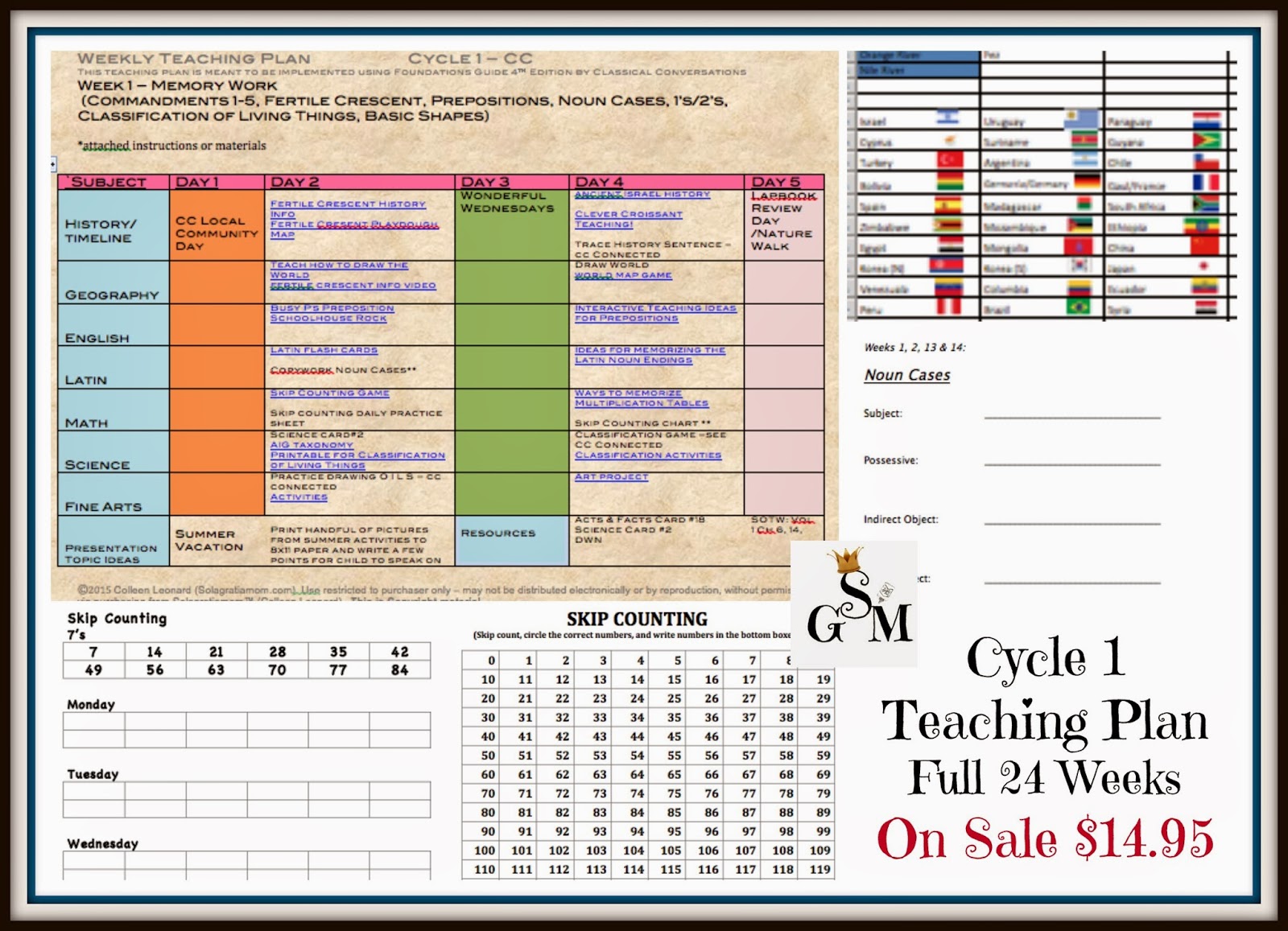 Solagratiamom: ON SALE! Enrichment Teaching Plan -Cycle 1