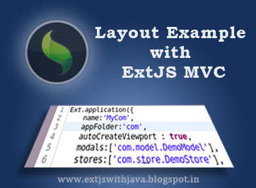ExtJS with Java: Layout Example with ExtJS MVC