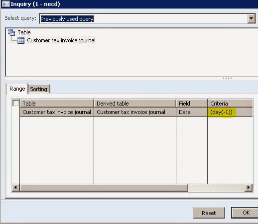 Dynamics AX: Dynamic date ranges for queries in AX Dynamics AX: Dynamic date ranges for queries in AX