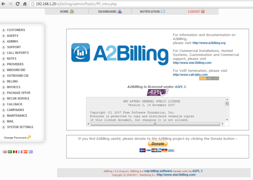 Install A2billing - cài đặt A2billing cho tổng đài Aterisk