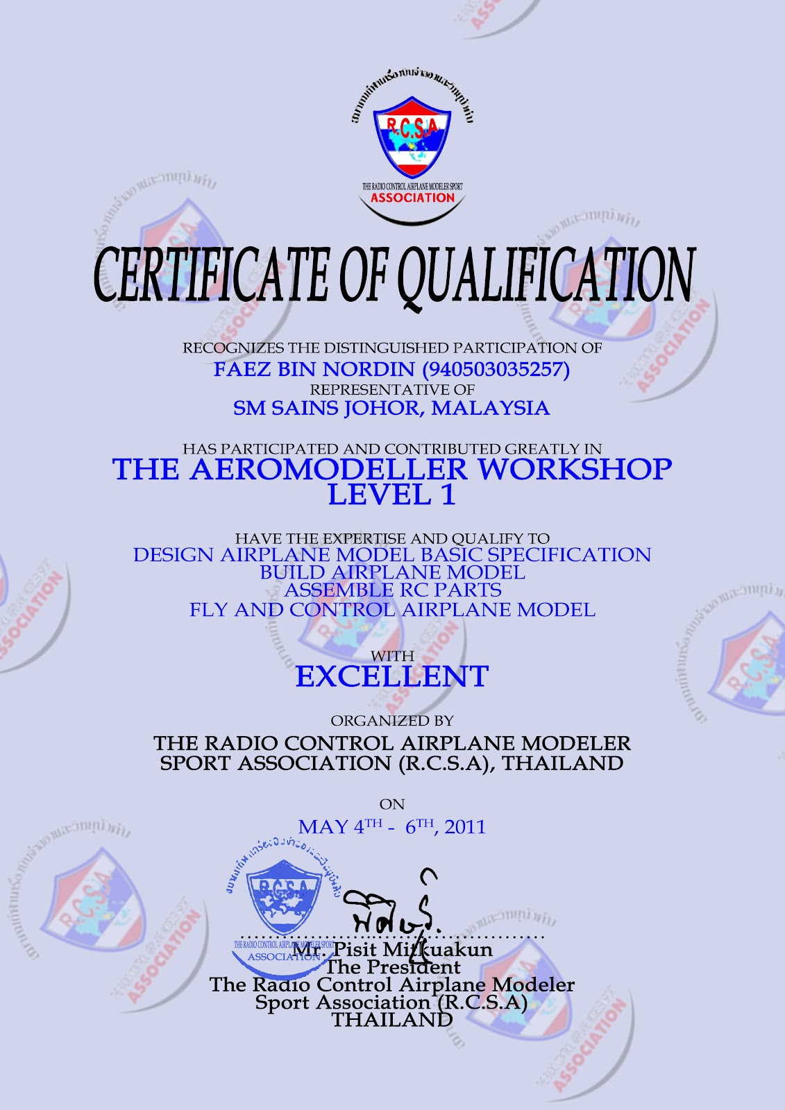 The Certificate Of Qualification Sciencejohor International the-certificate-of-qualification-sciencejohor-international