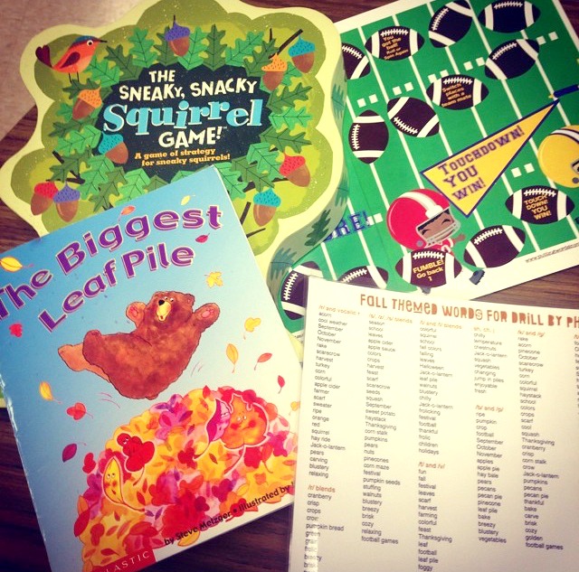 Fall Articulation Fun!