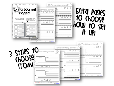 Alphabet and Vocabulary Journals - Teacher by the Beach