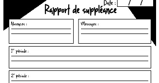rapport de suppléance secondaire