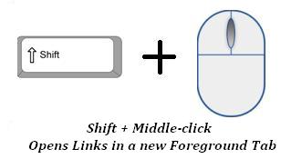 When I Open a Link in a New Tab, Switch to it Immediately