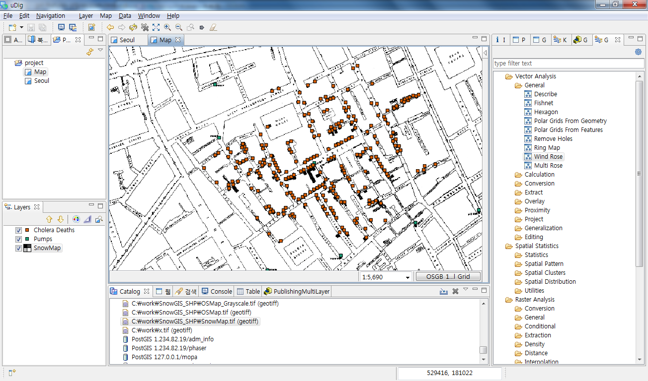 On Spatial: Wind Rose Map using GXT, uDig GIS