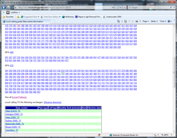 ucomsGeek: Determining which NPA/NXX combinations are Local vs Long Distance