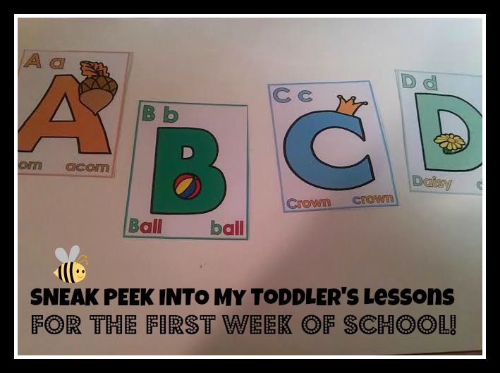 Sneak Peak Into My Toddler's Lesson Plan for the First Week ...