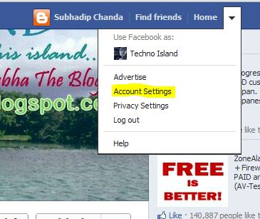 Activate a Mobile Phone for Facebook Account to Recieve Notification at Phone - Subhadip Chanda