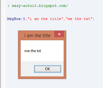 easy-autoit: autoit msgbox - message box - boite de message