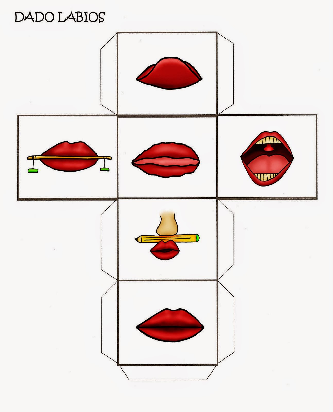 "Erre que erre": Dados labios y lengua