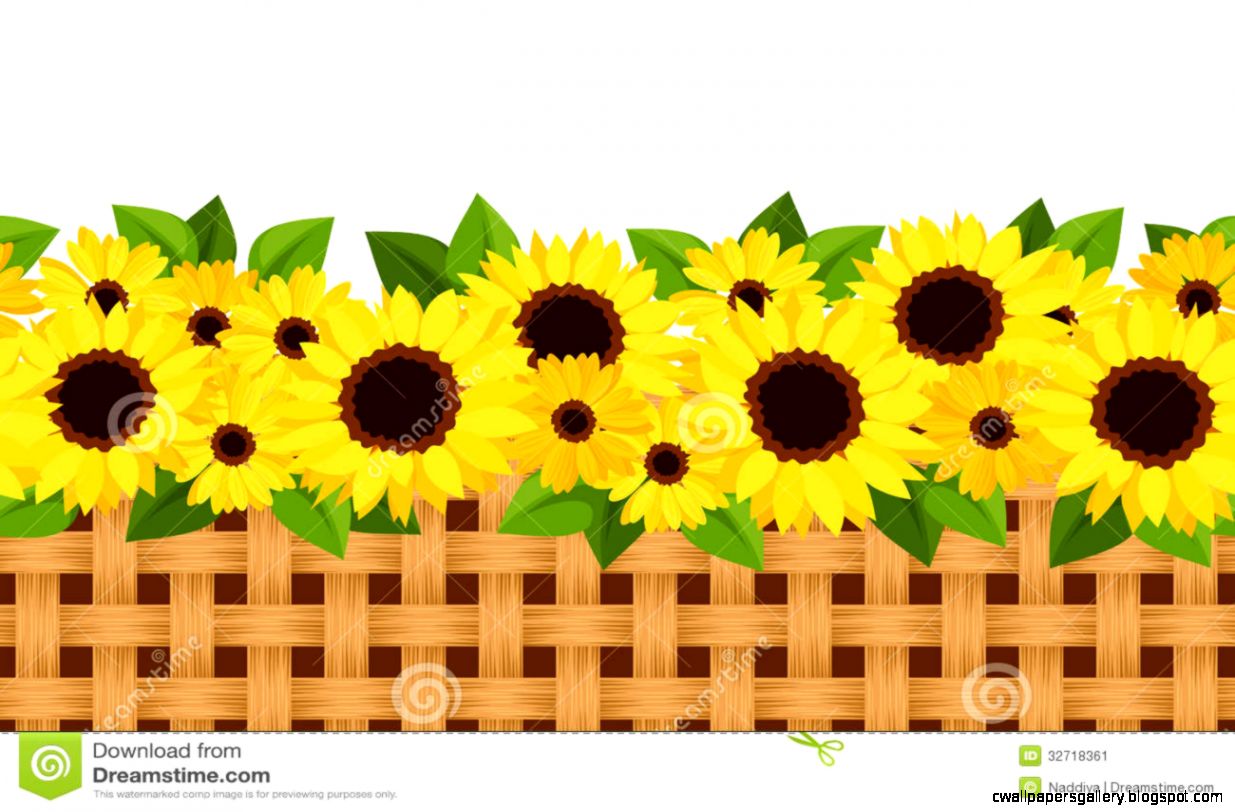 Sunflower Garden Clipart | Wallpapers Gallery