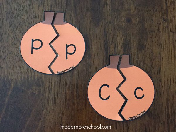 Pumpkin Alphabet Puzzles