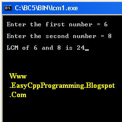 Program To Find Lcm Of Two Numbers - filesthai
