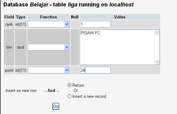 Export Data Excel ke MySQL | server.conf