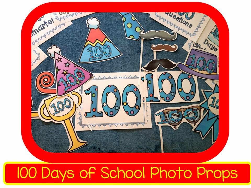 Sweet Tea Classroom: 100 Days of School Ideas and 100 Days Photo Props