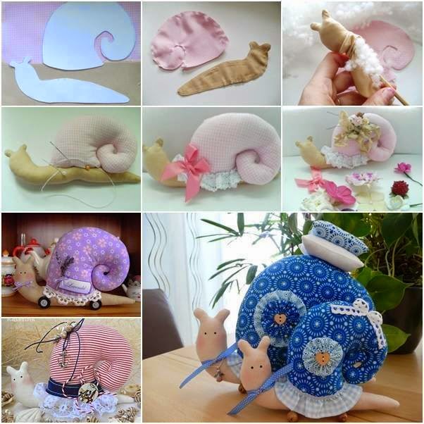 Entretelas y patchwork: Caracol