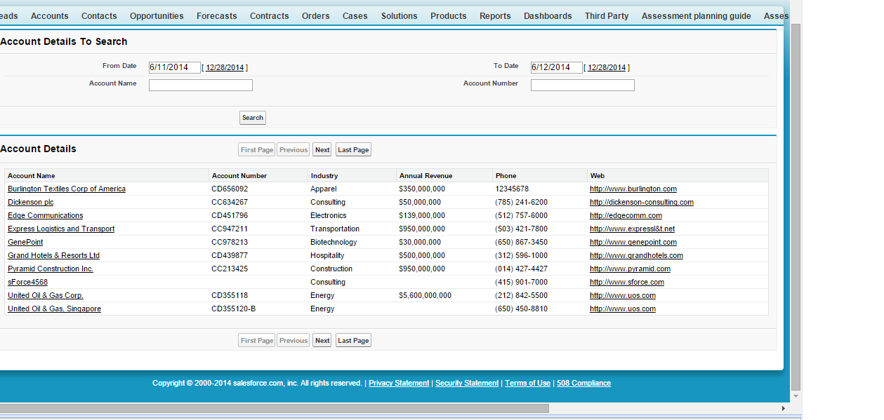 Custom Controller Pagination with dynamic search. ~ Salesforce Tutorials Custom Controller Pagination with dynamic search. ~ Salesforce Tutorials