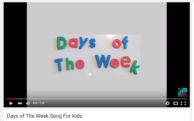 Blog: DAYS OF THE WEEK!